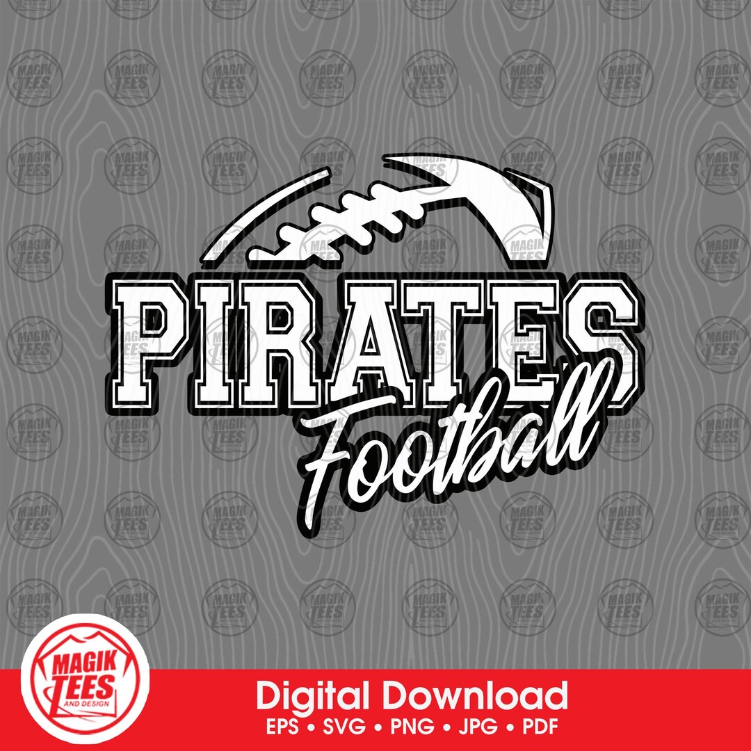 Pirates Football School Spirit Digital Download | Football Team Pride ...
