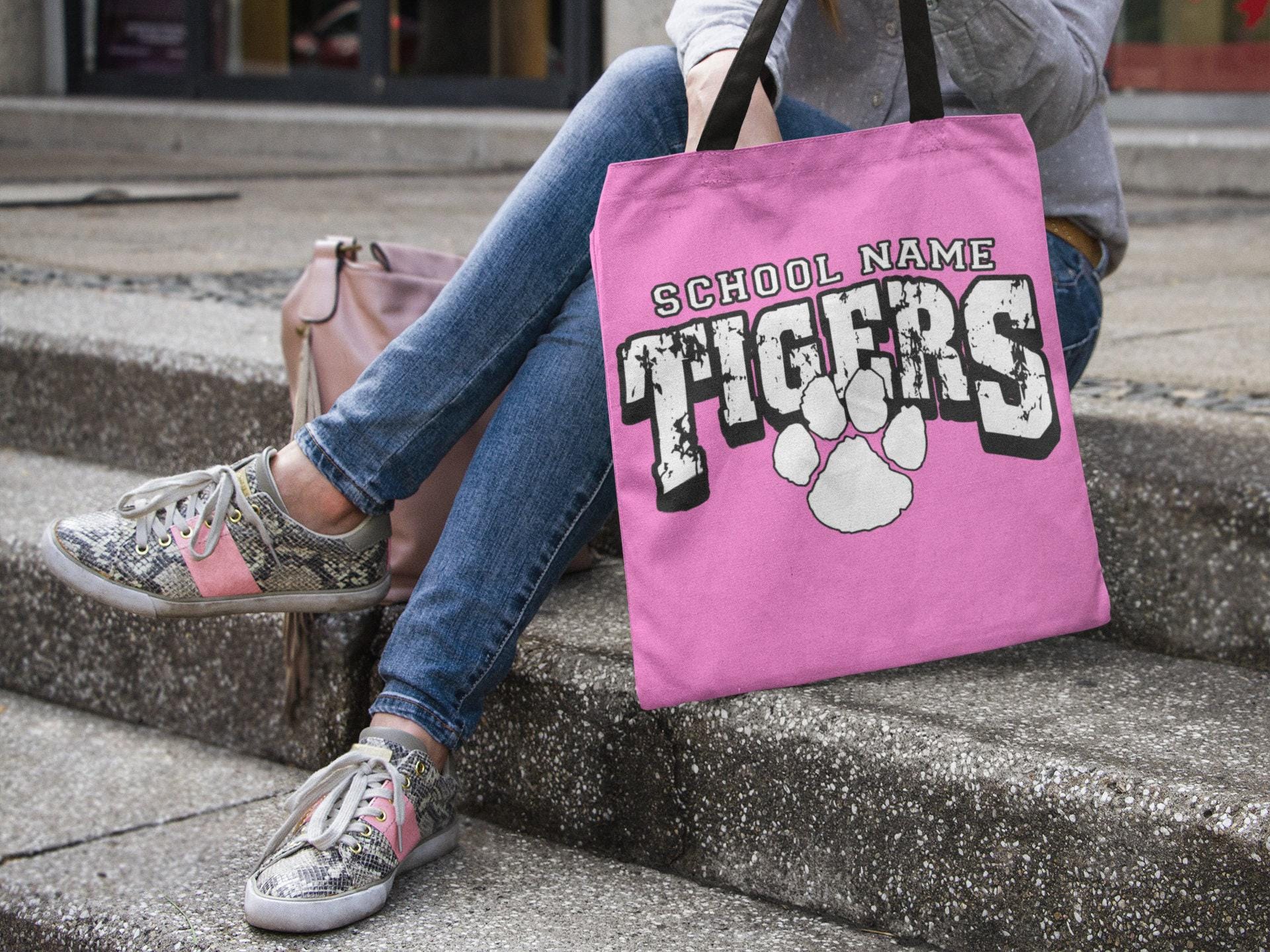Tigers School Spirit Mascot | Personalize With School Name | Digital ...