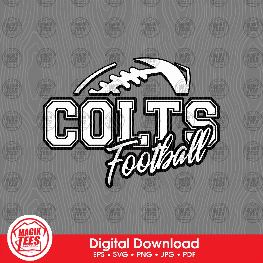 Colts Football School Spirit Digital Download | Football Team Pride ...