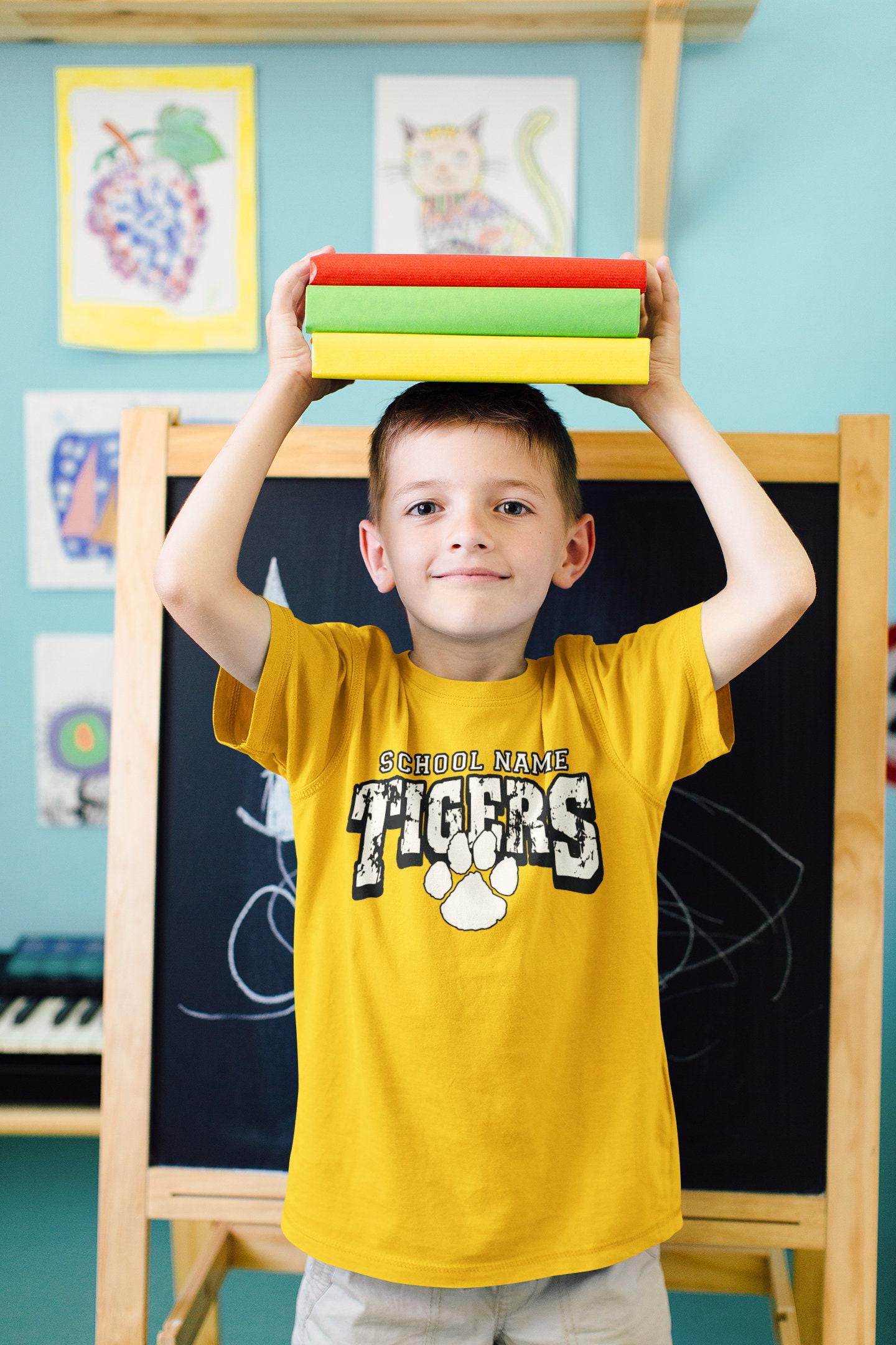 Tigers School Spirit Mascot | Personalize With School Name | Digital ...