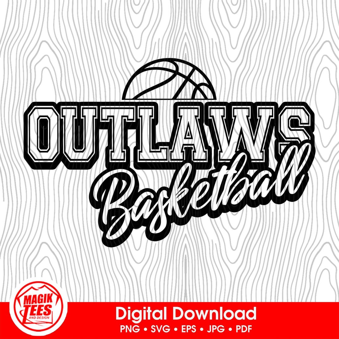 Outlaws Basketball School Spirit Digital Download | Basketball Team ...