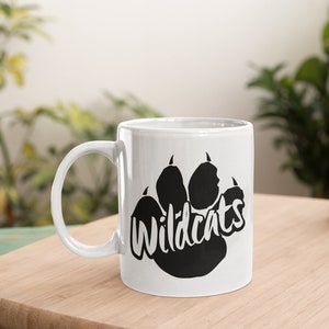 Wildcats School Spirit Mascot Paw Print | Digital Download | PNG, SVG ...