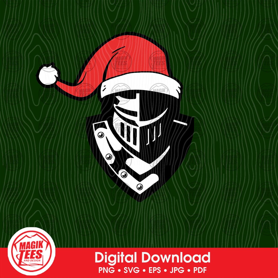 Santa Knight Christmas School Spirit Digital Download Funny Mascot in ...