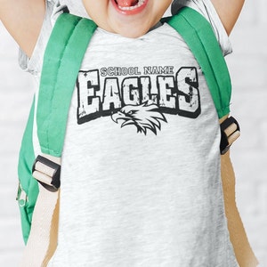 Eagles School Spirit Mascot | Personalize With School Name - Png, Eps ...
