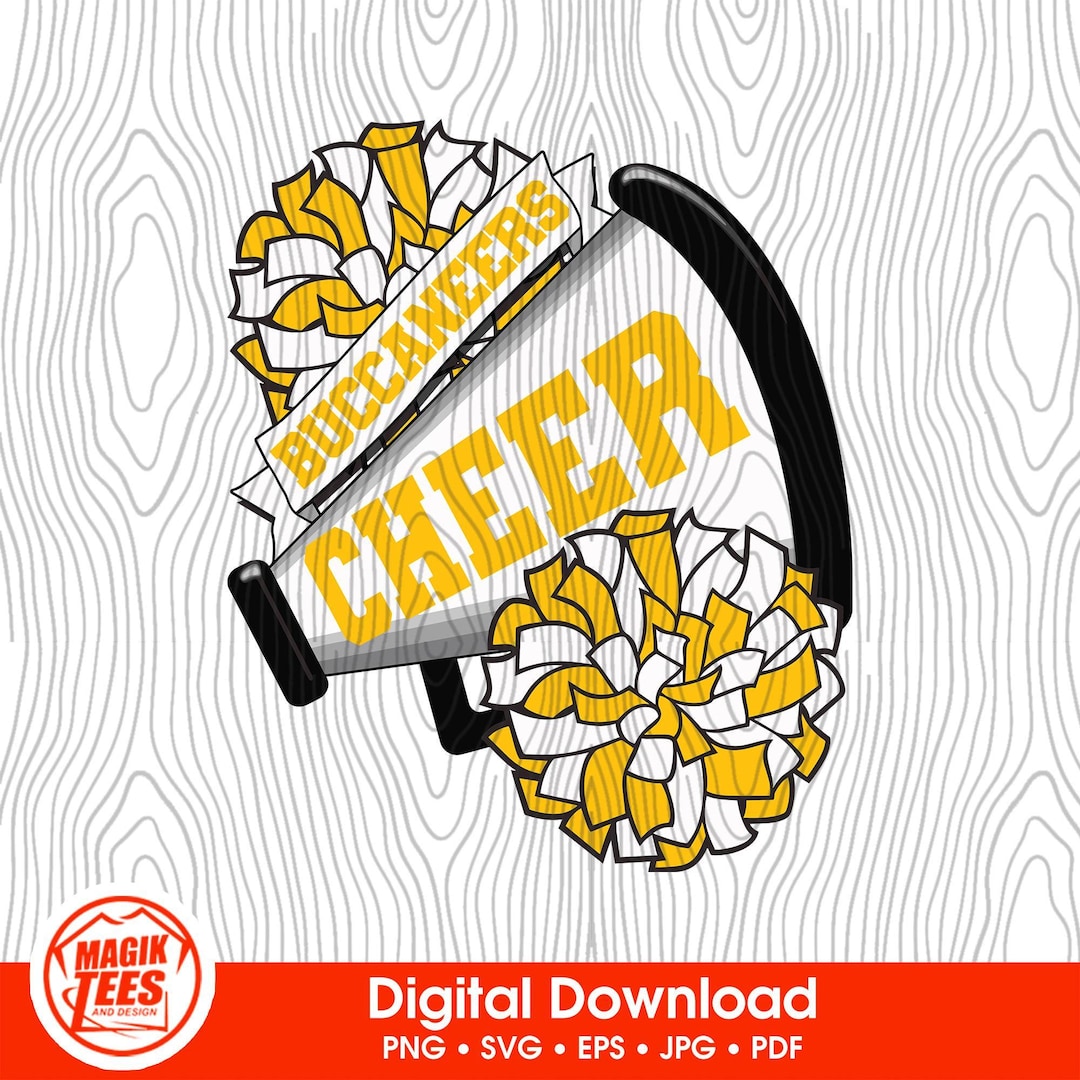 Buccaneers Cheer School Spirit Digital Download Golden Yellow ...