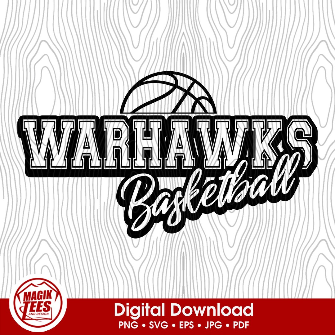 Warhawks Basketball School Spirit Digital Download | Basketball Team ...
