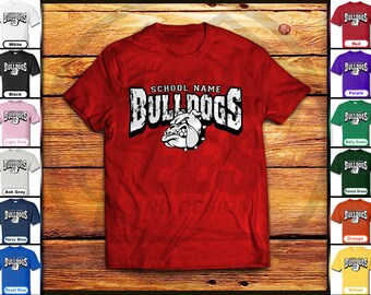 Bulldogs School Spirit Shirt for Students, Boys, Girls, Teachers, Staff ...