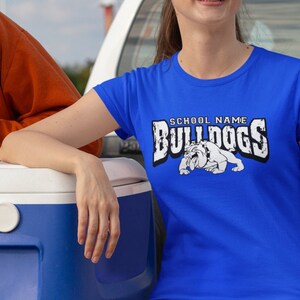 Bulldogs School Spirit Mascot | Personalize With School Name - Eps, Svg ...