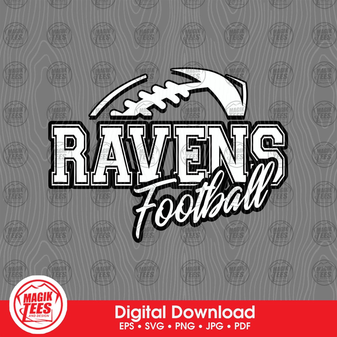 Ravens Football School Spirit Digital Download | Football Team Pride ...