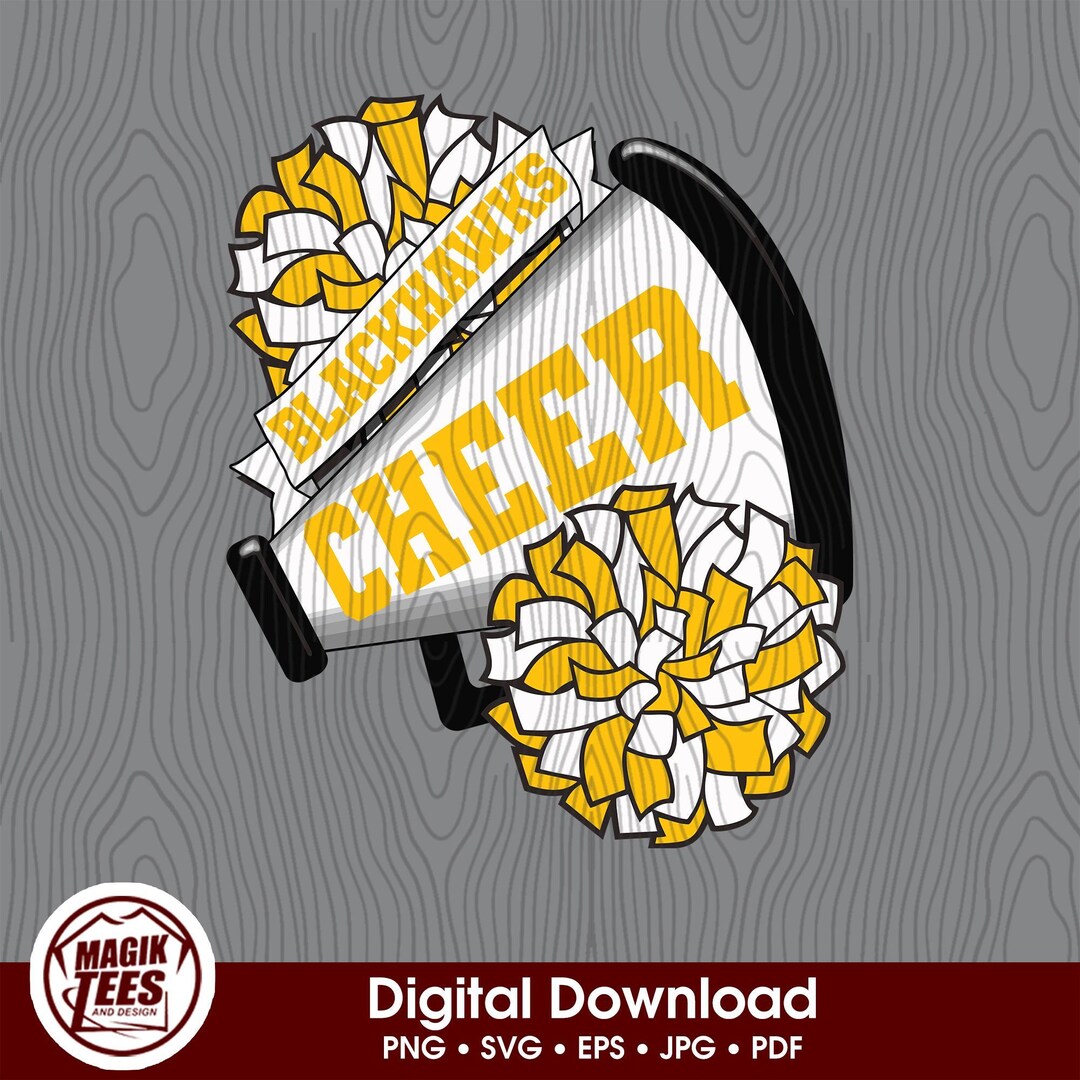 Blackhawks Cheer School Spirit Digital Download Golden Yellow ...
