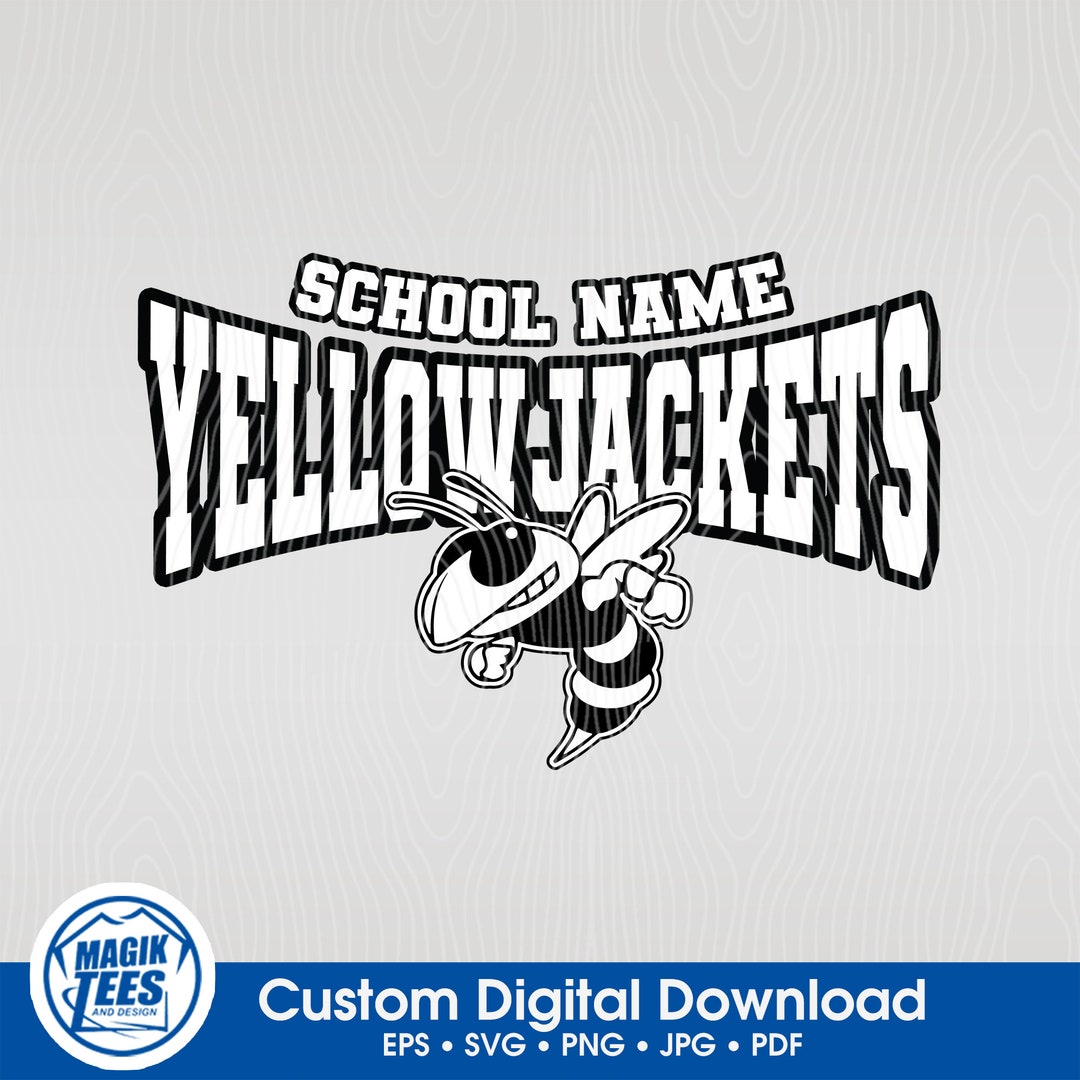 Yellowjackets Mascot School Spirit Custom Digital Download ...