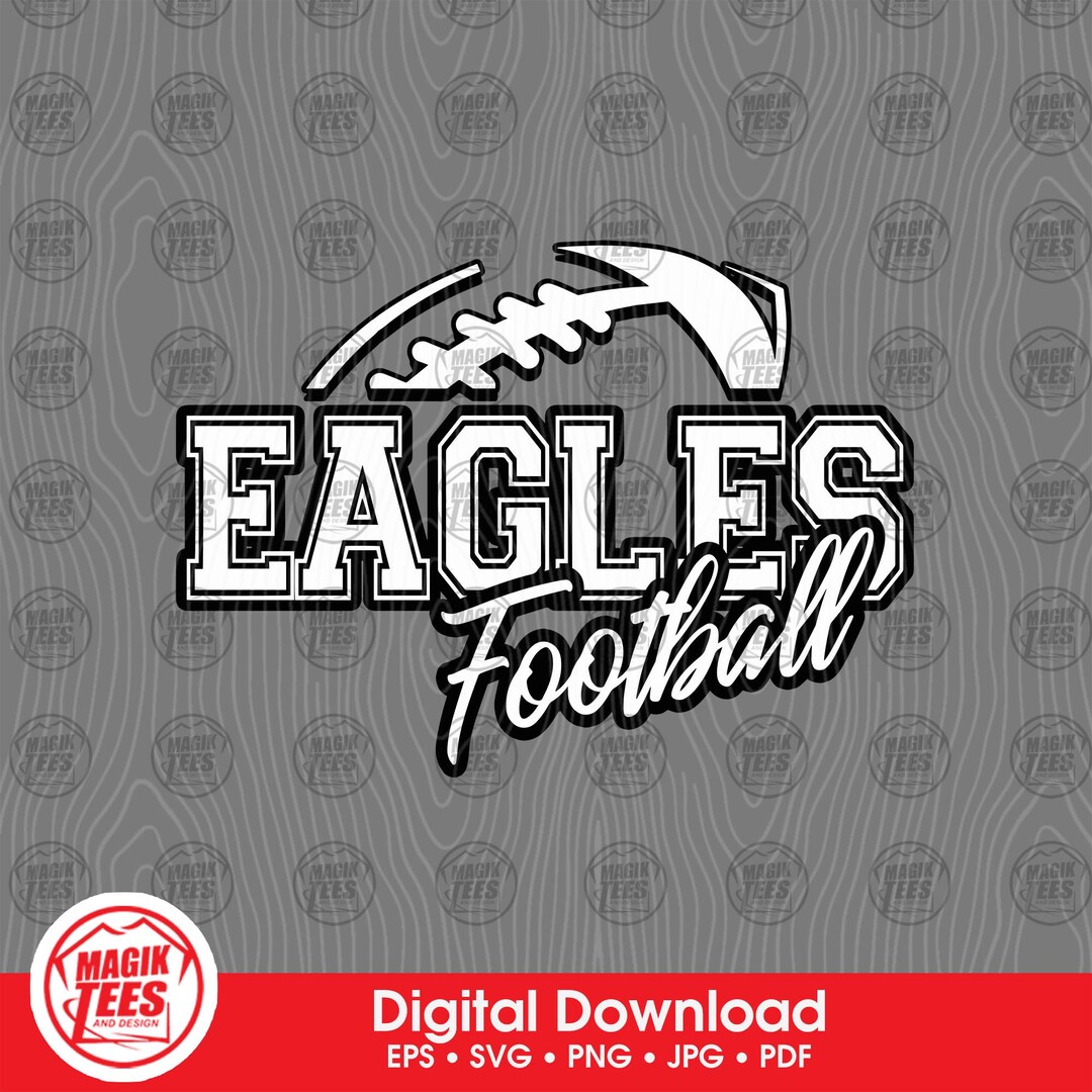 Eagles Football School Spirit Digital Download | Football Team Pride ...