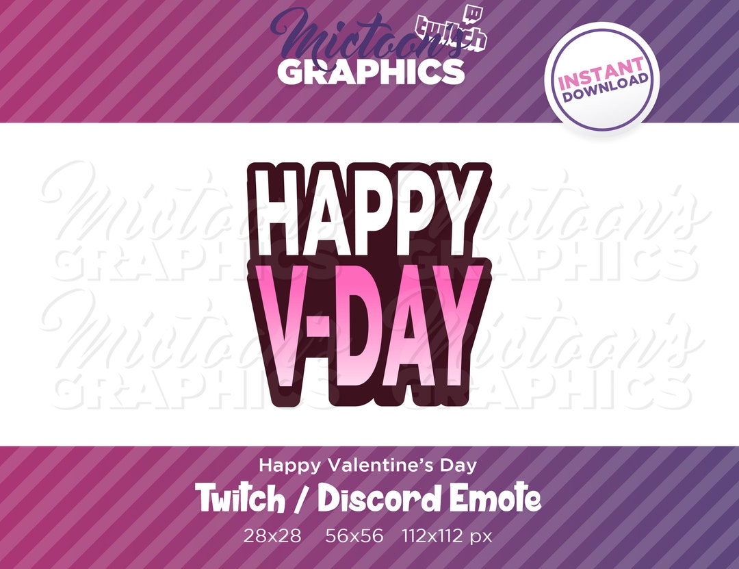 Twitch Happy Valentine es Day / Emote / Herz / Streamer Grafik ...
