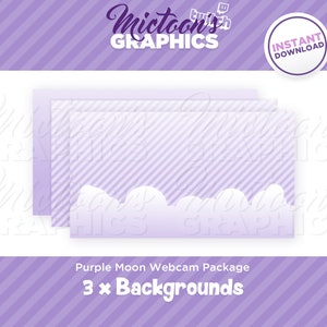 Twitch Moon Stream Overlay / Kawaii / Cute / Streamer Graphics ...