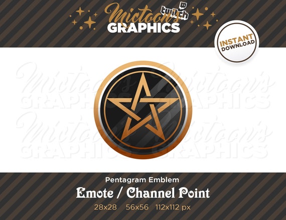 Twitch Pentagram / Emote / Channel Point / Streamer Graphics / - Etsy