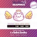 3 X Twitch Cat Angel Wings Emotes / Streamer Graphics / Discord / Gamer ...