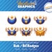 Twitch Crescent Moon Emblem Collection Sub Badges / Bit Badges ...