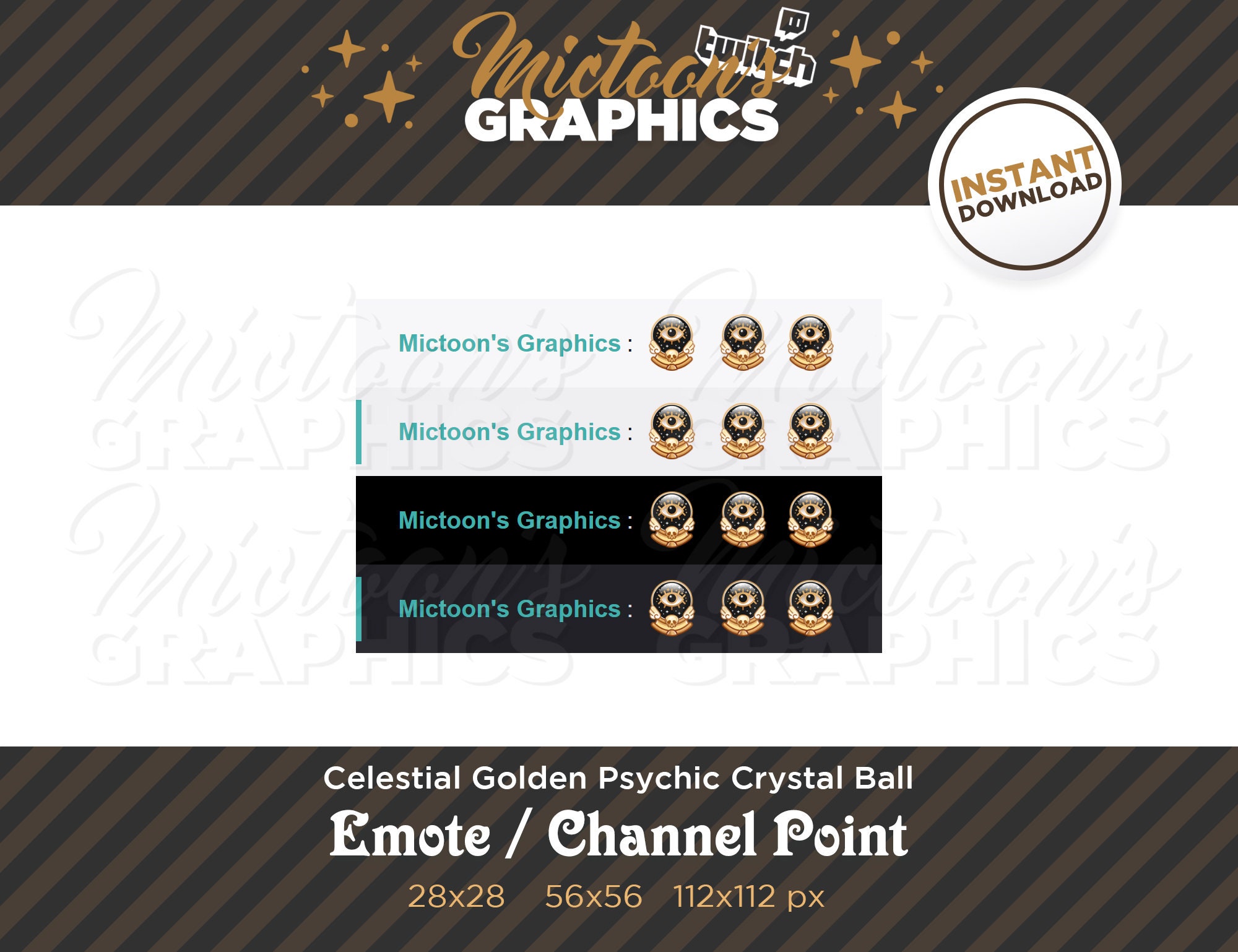 Twitch Crystal Ball / Emote / Channel Point / Streamer Graphics ...
