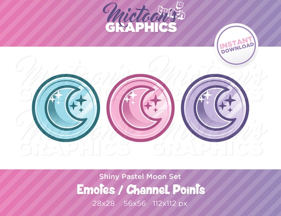 Twitch Moon Coins / Emote / Channel Point / Streamer Graphics - Etsy