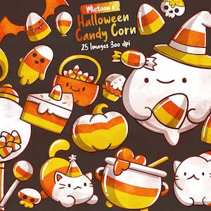 Halloween Candy Corn Party - Clip Arts - PNG - Digital Instant Download ...