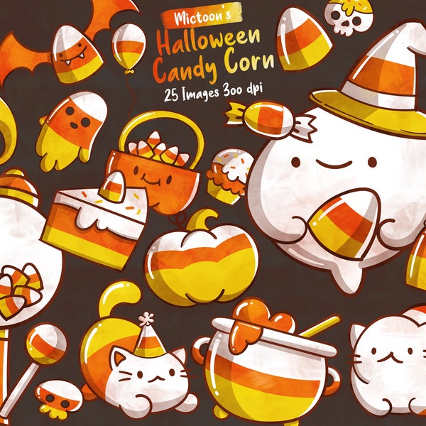 Candy Corn Clipart - Etsy
