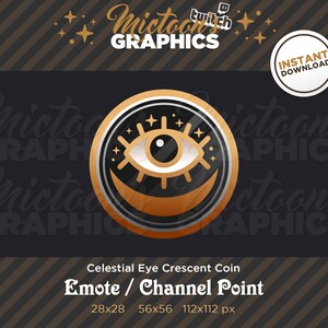 Twitch Celestial Eye Coin / Emote / Channel Point / Streamer Graphics ...