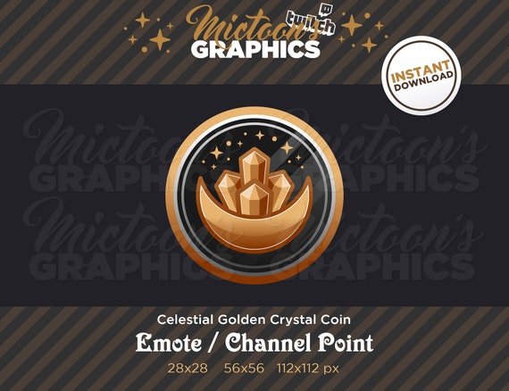 Digital Crystal Gamer Discord Channel Point Twitch Purple Rupee Coin ...