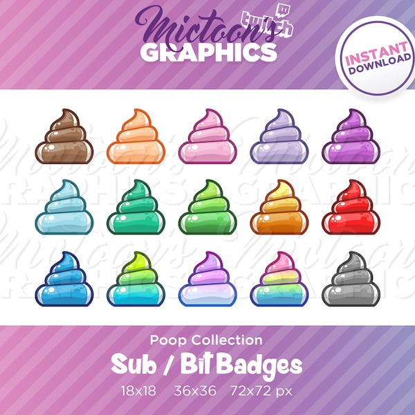 Twitch Poop Icon - Etsy