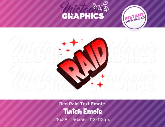 Twitch Raid Emote Kawaii Streamer Graphics Streamer Raid Art ...