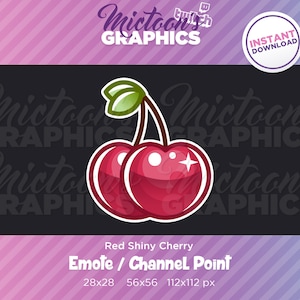Twitch Cherry Fruit / Emote / Channel Point / Streamer Graphics ...
