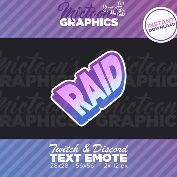 Twitch Raid Emote - Etsy
