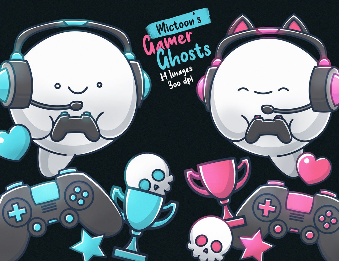 Game Ghosts - Clip Arts - PNG - Digital Instant Download - Etsy
