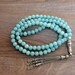 Turkish Islamic 99 Prayer Beads, Tesbih, Amazonite Beads, Tasbih ...
