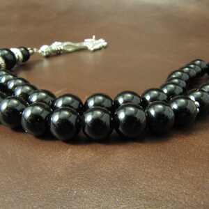 Onyx Prayer Beads: Turkish Islamic Tasbih, 33 Worry Beads - Etsy