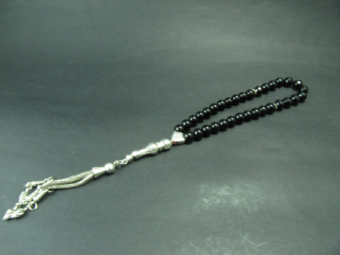 Turkish Islamic 33 Prayer Beads Tesbih Onyx Beads Tasbih | Etsy