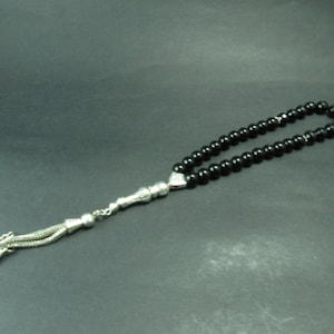 Turkish Islamic 33 Prayer Beads, Tesbih, Onyx Beads, Tasbih, Misbaha ...