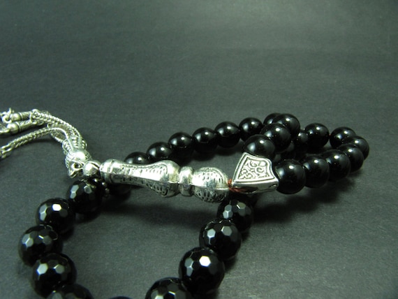 Turkish Islamic 33 Prayer Beads Tesbih Onyx Beads Tasbih | Etsy