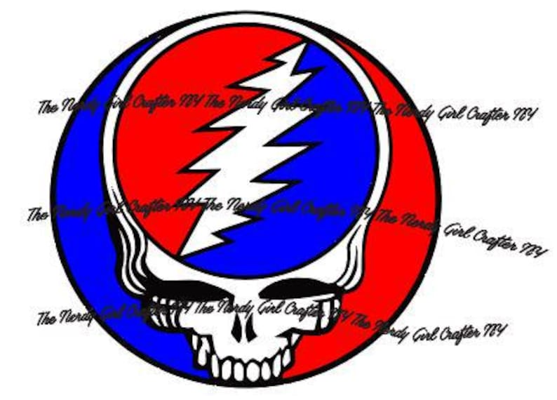 Grateful Dead Stealie W/bolt Customizable Color Option SVG Cut File ...