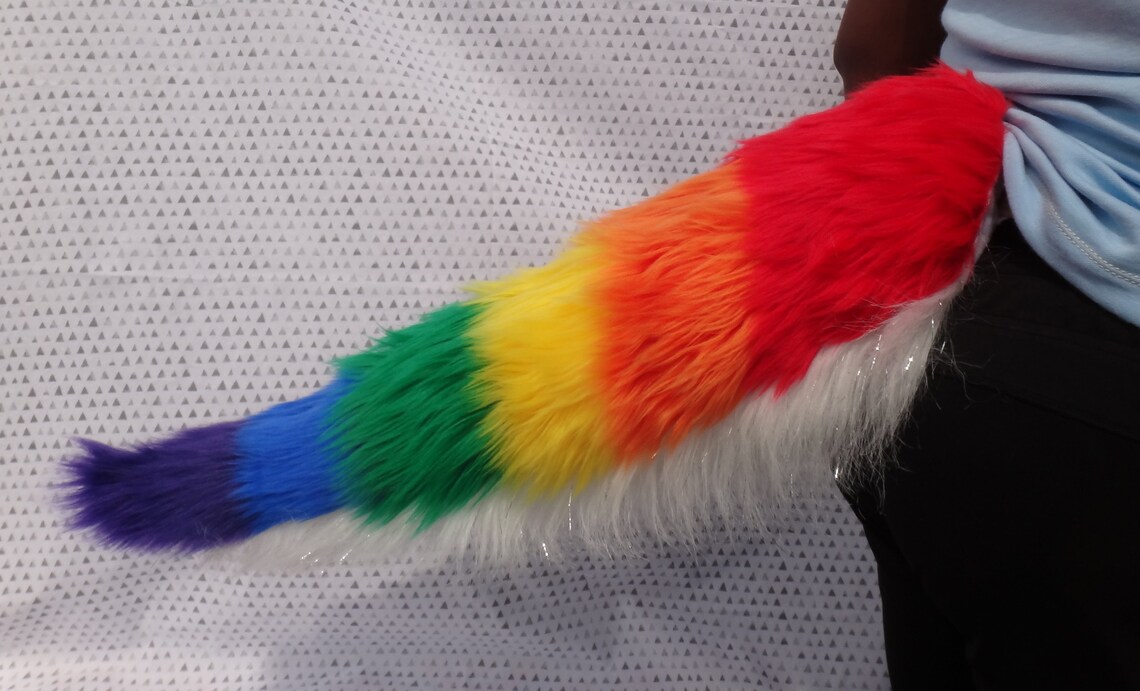 Rainbow Dragon Tail | Etsy