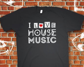 House Music T Shirt - Etsy