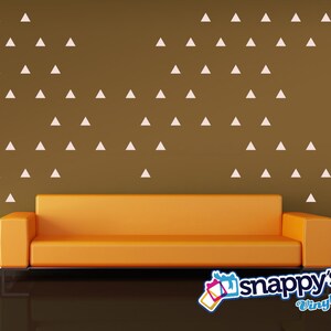 Triangle Wall Decals - 3.5 Inch Triangles - Create Your Own Pattern ...