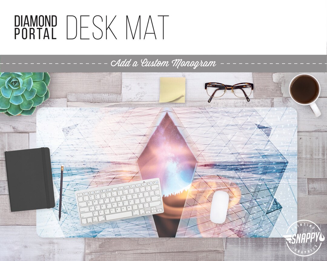 Diamond Portal Digital Art Print W/ Custom Monogram - 3 Sizes - High ...