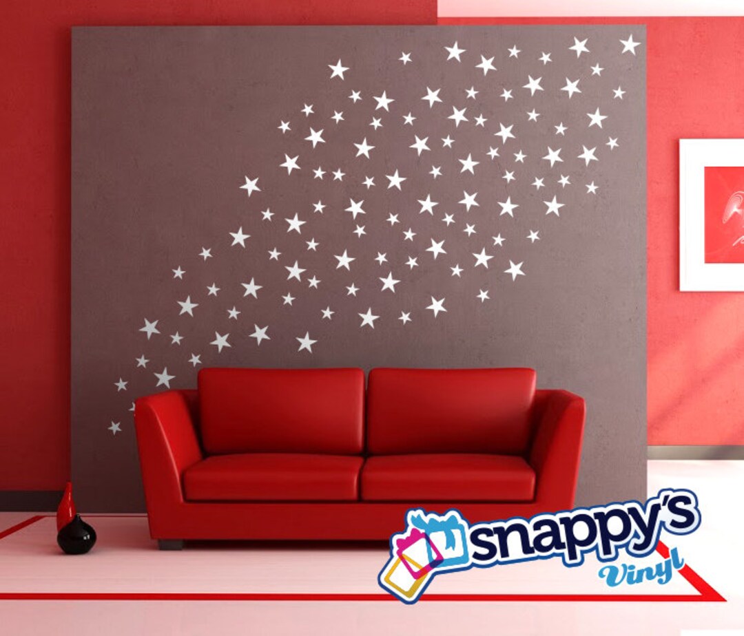 Custom Color Star Wall Decals - Arrange Them in Any Pattern, for Baby ...