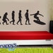 Surfer Evolution Custom Color Wall Decal-boys or Girls Rooms ...