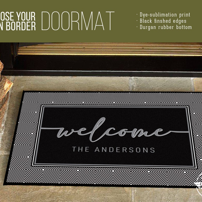 Custom Welcome Mat - Etsy
