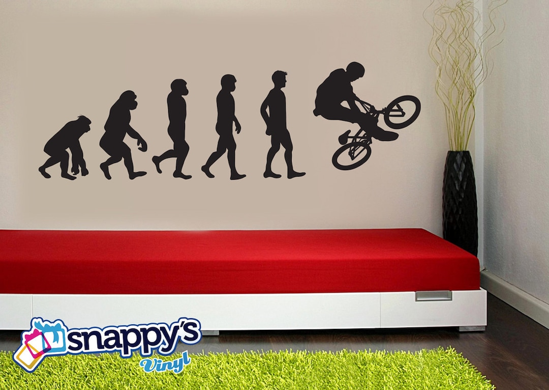 BMX Evolution Custom Color Wall Decal - Boys or Girls Rooms, Recreation ...