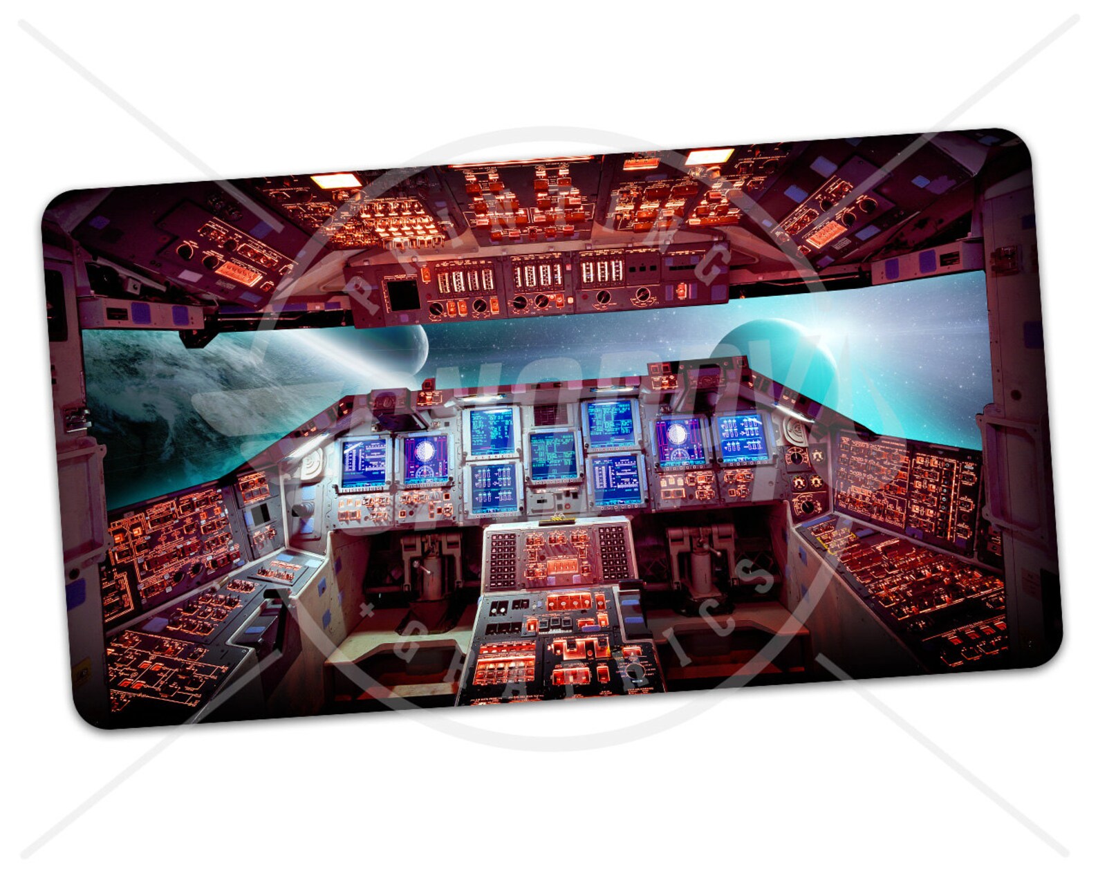 Spaceship Cockpit Desk Mat High Quality Digital Print | Etsy