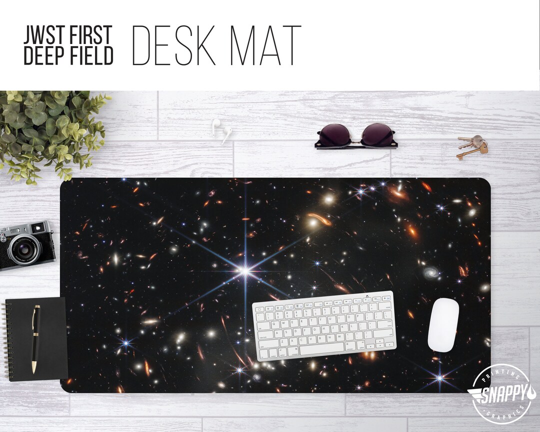 JWST - First Deep Field Desk Mat - Makeup Mat- Large Mousepad - 3 Sizes ...