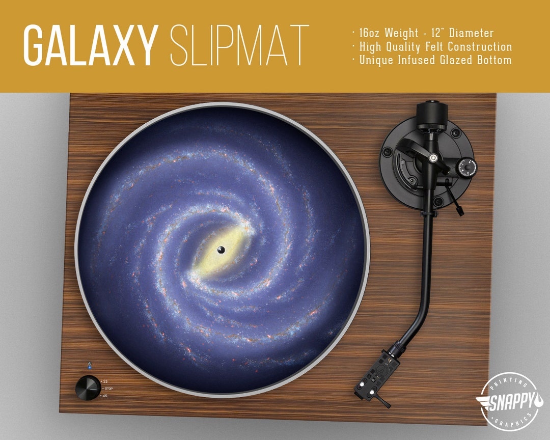 Milky Way Galaxy Turntable Slipmat - 12" Felt DJ Pad - Etsy