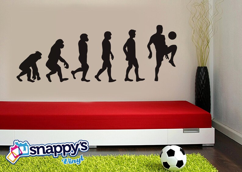 Soccer Evolution Custom Color Wall Decal Boys or Girls | Etsy
